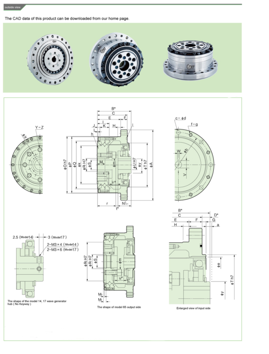 csg-csf-series-component-set-of-harmonic-gearbox | harmonic drive | TQG ...