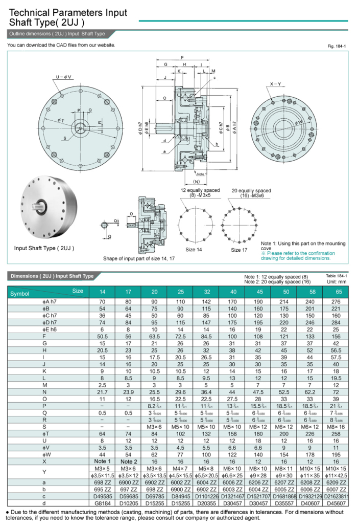 TQG SHG/SHF series component unit type harmonic reducer, harmonic drive